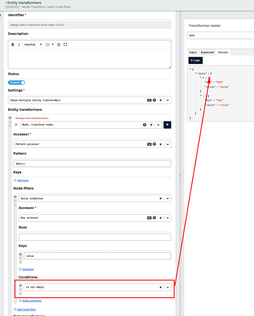 Bug Node Transform Nodes With Filter Transforms Array With Objects To Object With Objects